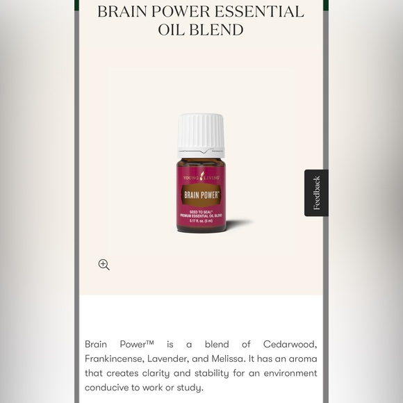Young Living | Bath & Body | Sealed Young Living Brain Power Essential ...